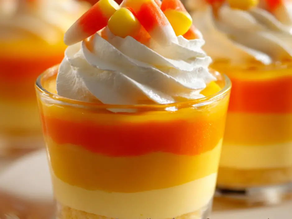 Candy Corn Pudding Parfaits: A Whimsical, No-Bake Halloween Treat That ...