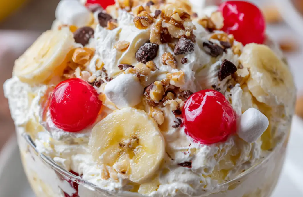 Banana Split Fluff Salad – A Sweet Twist on a Classic Treat