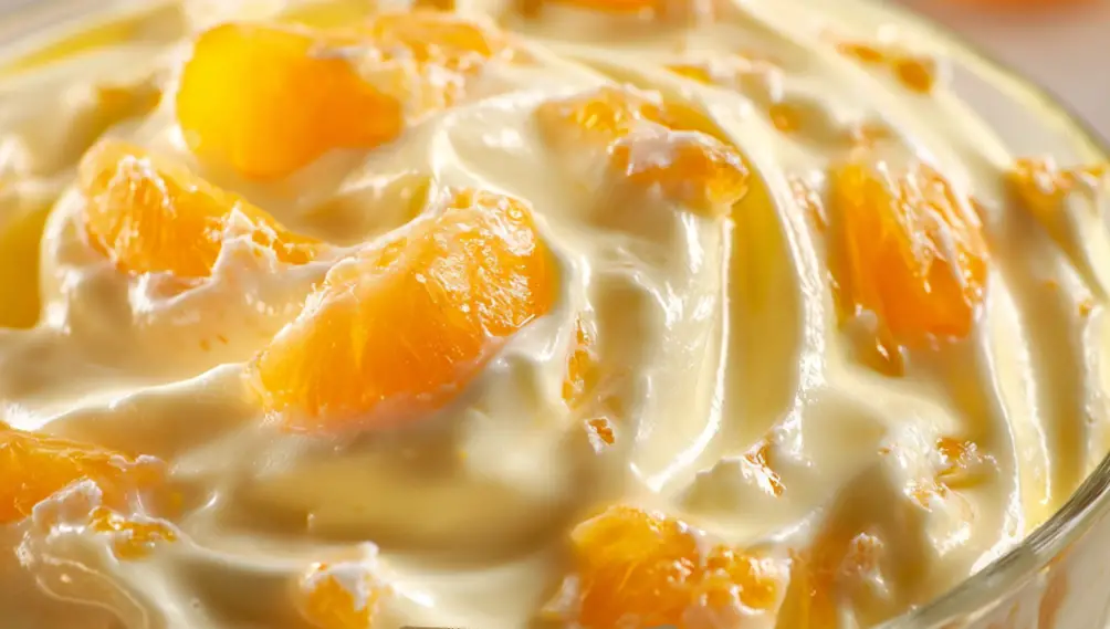Easy Creamy Mandarin Orange Delight 🍊💛
