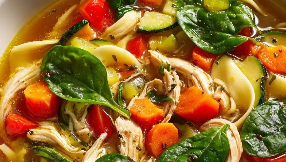 Rainbow Vegetable Chicken Noodle Soup – A Colorful, Nutritious Bowl of ...